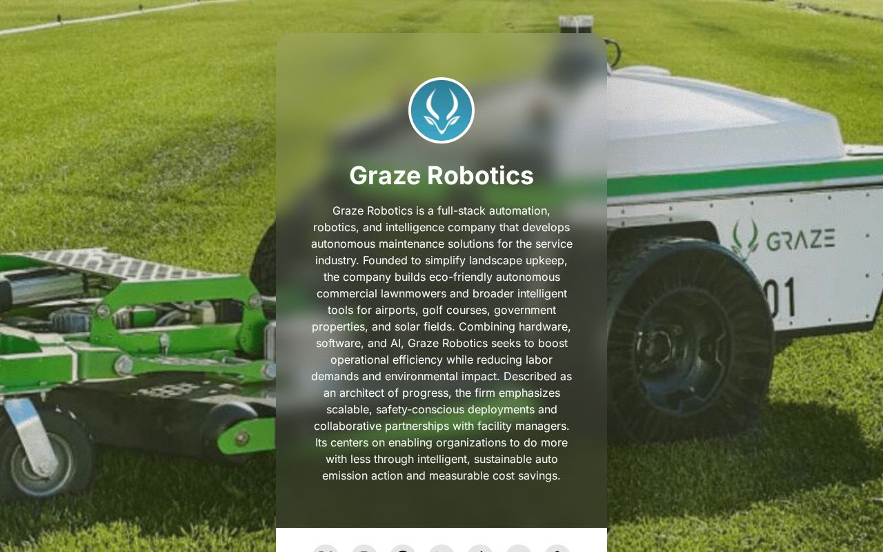 Graze Robotics | Autonomous Robotic Equipment